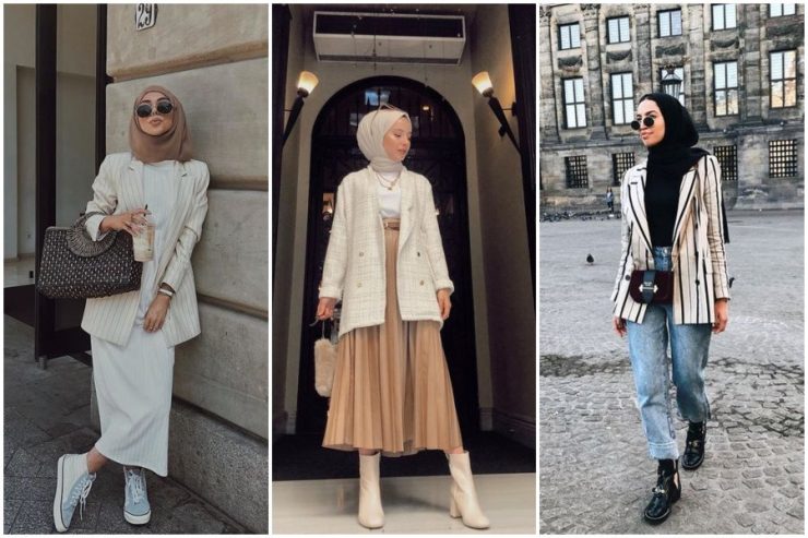 Tips OOTD Blazer Wanita dan Hijab Untuk Acara Formal | Toko Kain Surabaya